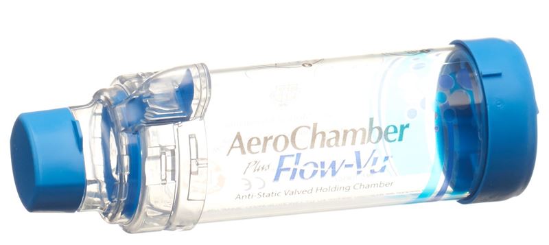 AeroChamber PLUS Flow-Vu ohne Maske blau - Optimale Atemhilfe